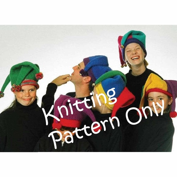 Fiber Trends | Other | New Fiber Trends Ac9e Bev Galeskas Jester Adult Child Hat Felt Knitting ...